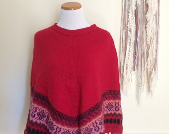 peruvian poncho – Etsy