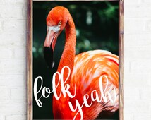 Unique flamingo printables related items | Etsy