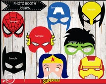 Popular items for superhero photobooth on Etsy