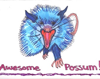 Awesome possum | Etsy