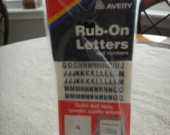 Rub on letters | Etsy