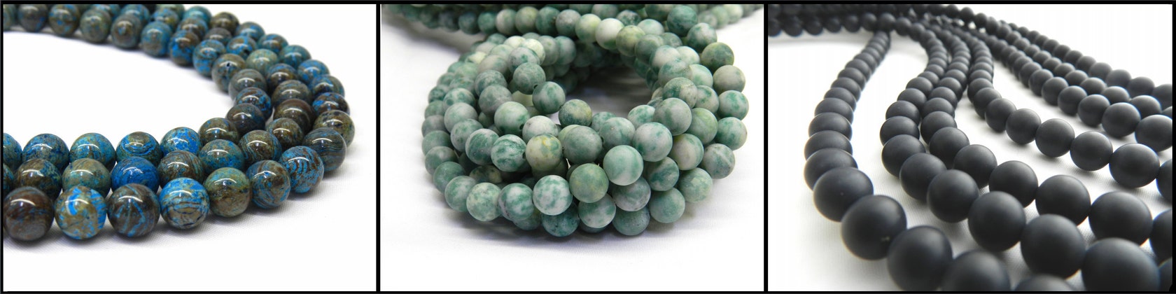 Natural Gemstones. Handmade Jewelry. by GenuineBeadShop on Etsy