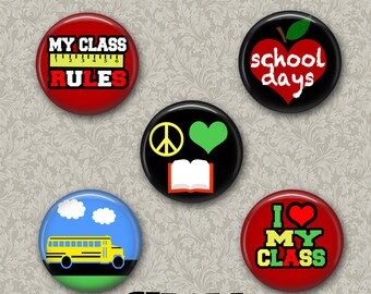 School bus magnet | Etsy