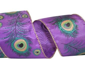 Peacock ribbon | Etsy