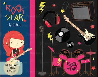 Rock star clipart | Etsy
