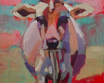 Cow art print | Etsy
