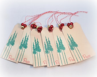 Christmas tree tags | Etsy