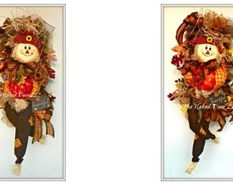 Scarecrow wreath | Etsy