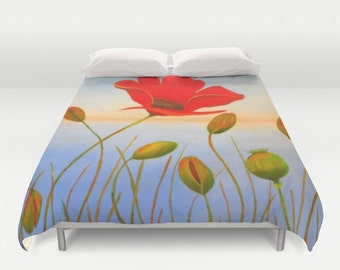 Poppy duvet cover | Etsy