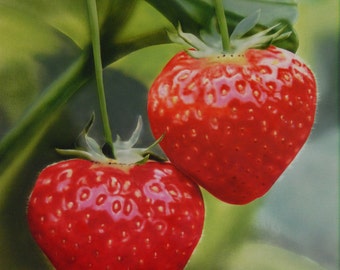 Unique blueberry painting related items | Etsy