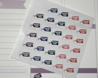 Unique library sticker related items | Etsy