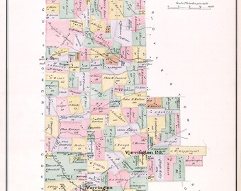1877 Map of Little Falls Township Passaic by GenealogicalSurveyor