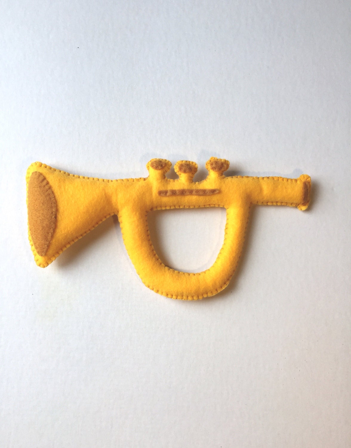 Toy Trumpet Felt Toys Toy Instruments Stuffed Trumpet