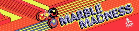 Marble Madness Atari Arcade Classics Marquee For Reproduction