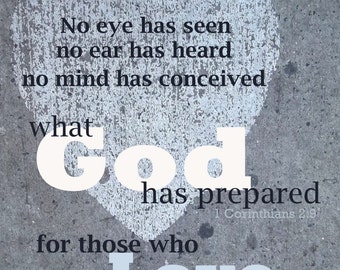 1 corinthians 2 9 | Etsy