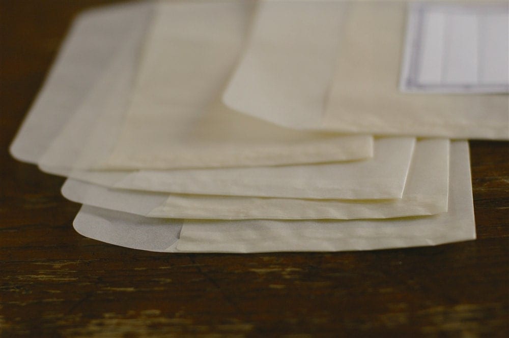 Classiky Glassine Envelope & Label Set 4 sizes