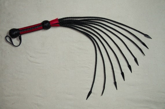 Cat O'Nine Tail Whip Premium Leather 9 tails