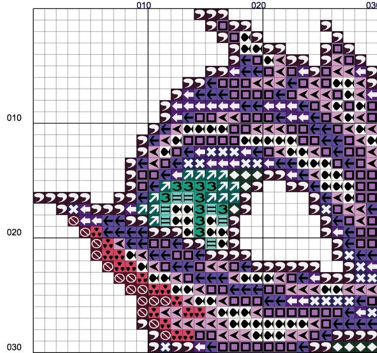 Leviathan Final Fantasy V Cross Stitch Pattern by CrissCrossPrint