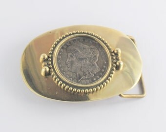 Coin belt buckle | Etsy