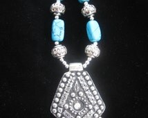 Unique turquoise medallion related items | Etsy