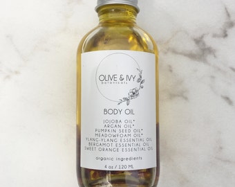 Vegan body oil | Etsy