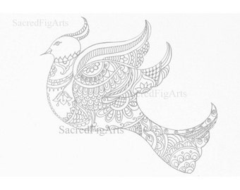 Bird mandala | Etsy