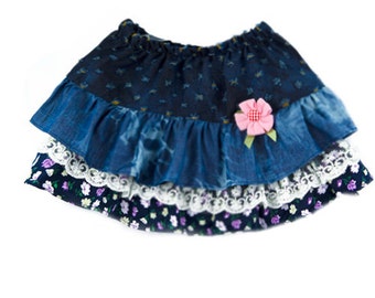 Denim tutu skirt | Etsy