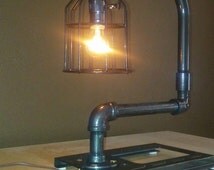 Unique cage lighting related items | Etsy