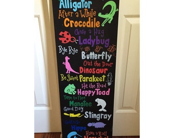 See you later alligator Say farewell goodbye and take care