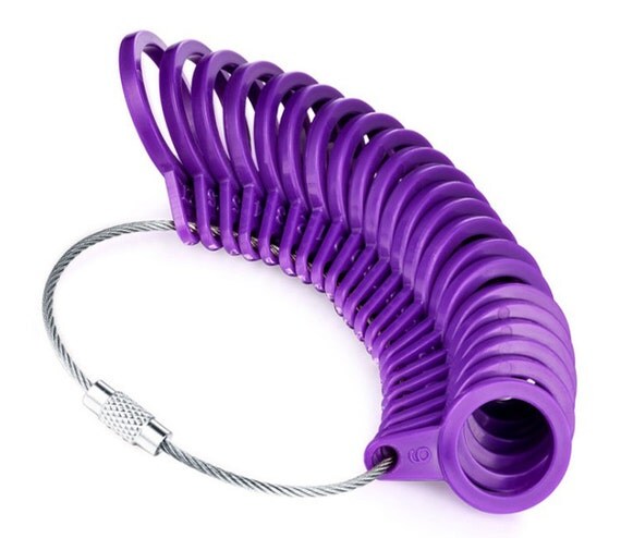 Plastic Ring Sizer Set Finger Sizer Measurement Ring Gauge Set