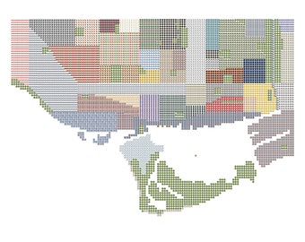 Fantasy map of Toronto