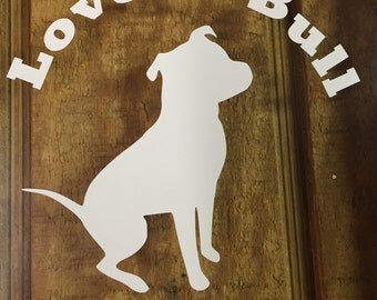 Pit bull decal | Etsy