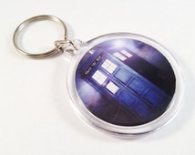 Unique tardis key chain related items | Etsy