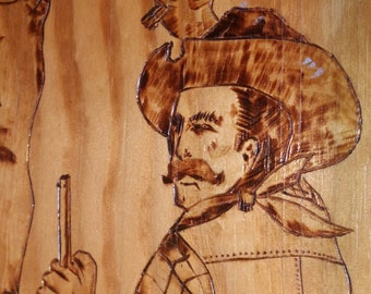 Wood burned frame | Etsy