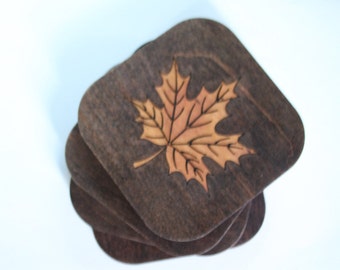 Maple Leaf Coasters PDF Crochet Pattern Instant Download