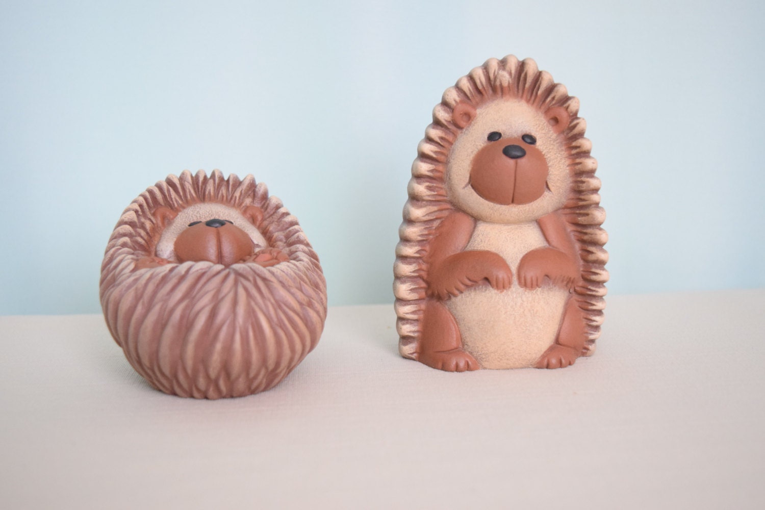 Ceramic Hedgehog Yard Art Cute Hedgehogs Outdoor decor