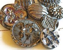 Popular items for fancy glass buttons on Etsy
