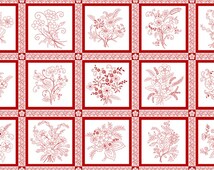 Unique redwork fabric related items | Etsy