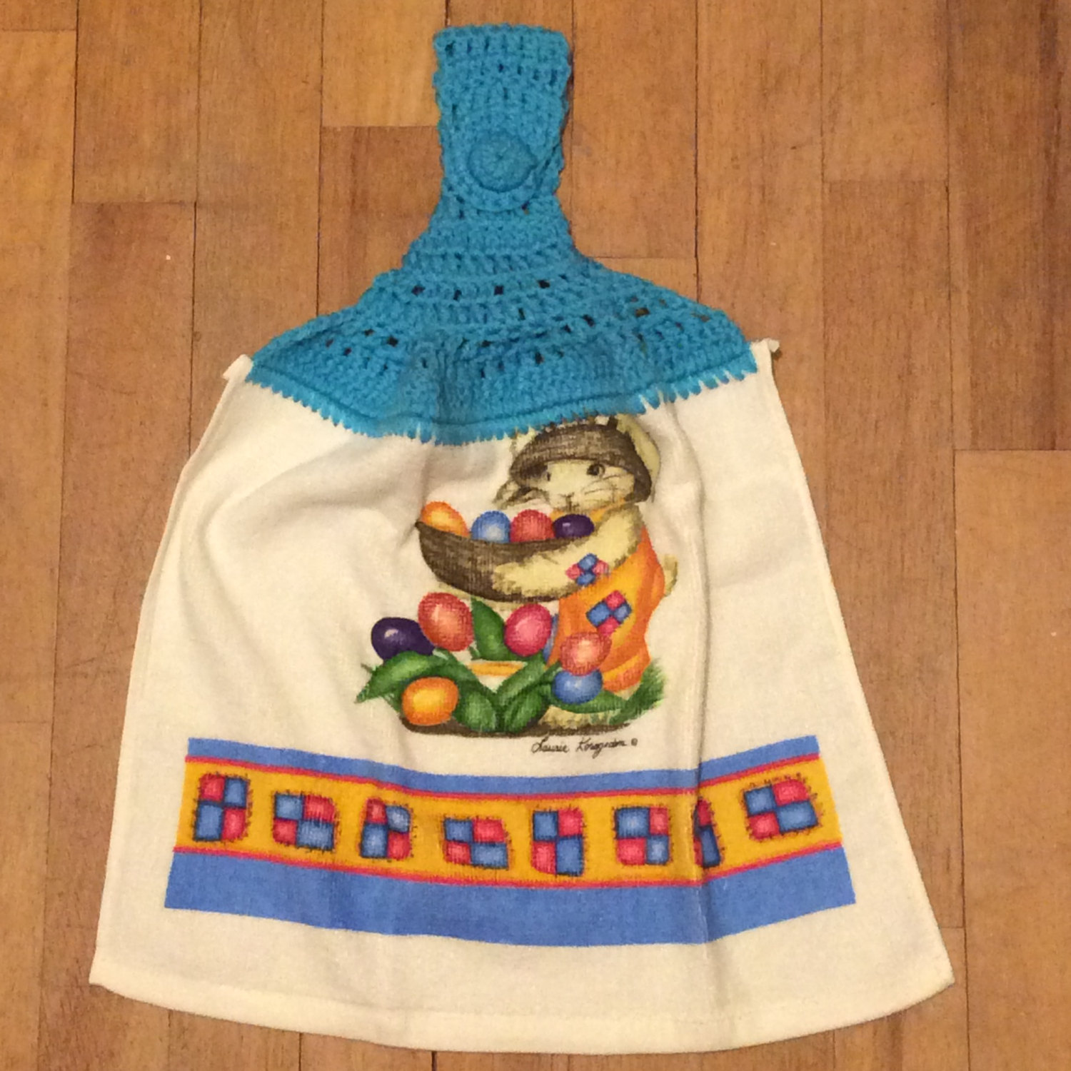 Bunny kitchen towel | Etsy