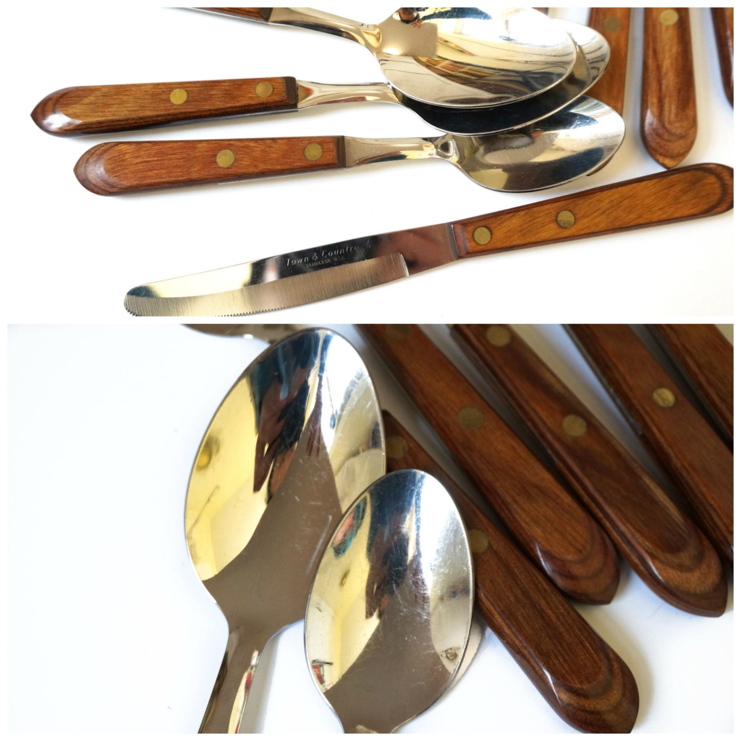 Vintage 1960s Town and Country Washington Forge 64 Pc Flatware