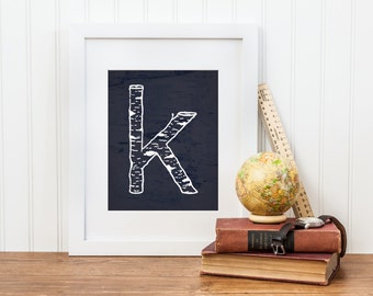 Letter k print | Etsy