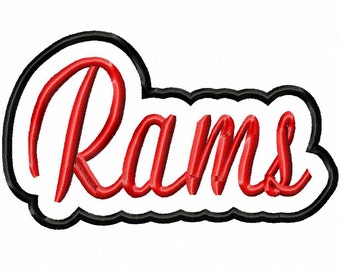 Rams embroidery | Etsy