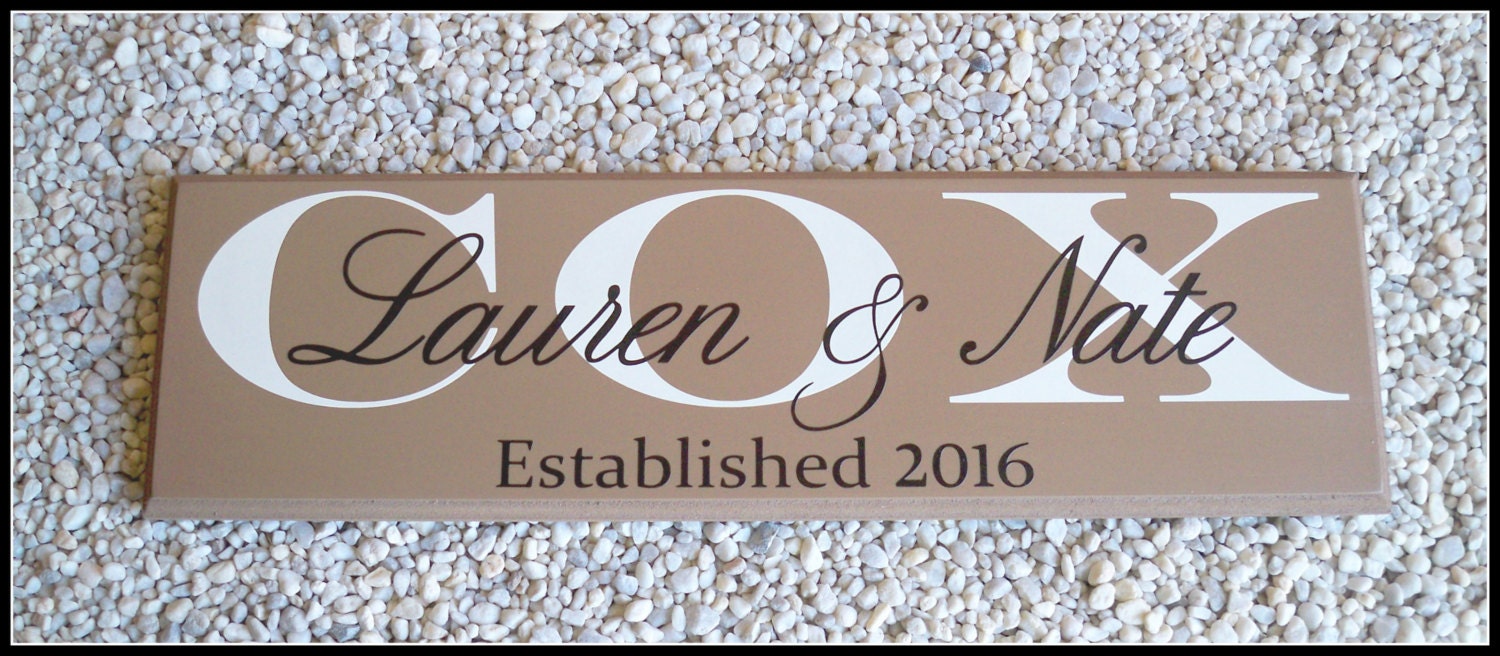 Personalized Sign Last Name Sign Custom Signs Family Signs
