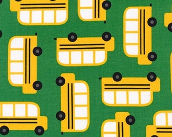 Unique school bus fabric related items | Etsy