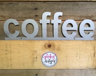 Metal coffee sign | Etsy