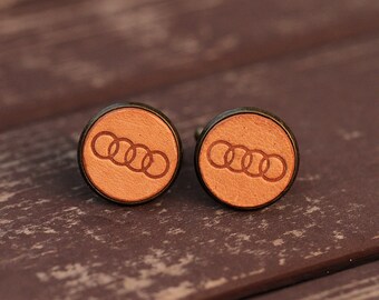 leather case wallets leather cufflinks leather bags by AnneSoye