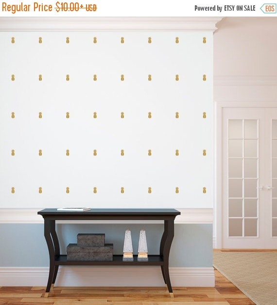 ON SALE Pineapple Pattern Tiny Wall Pattern Decal by danadecals