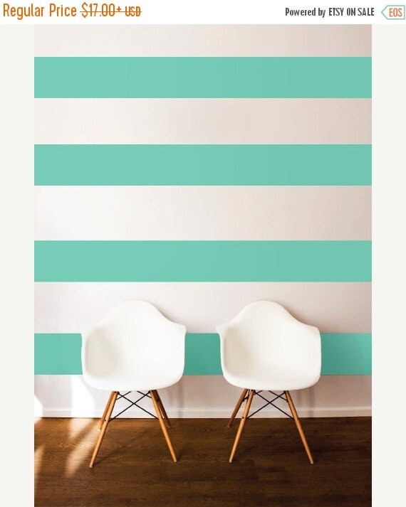 ON SALE Wall Stripes Wall Decal Custom Vinyl Art by danadecals