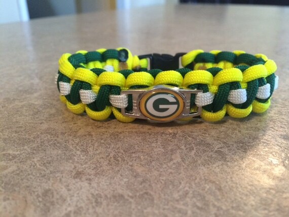 Green Bay Packers Paracord Bracelet Handmade