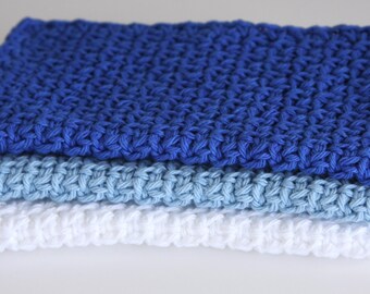 Pot Scrubbers Crochet Cotton Dish Cloths by GetTangled on Etsy